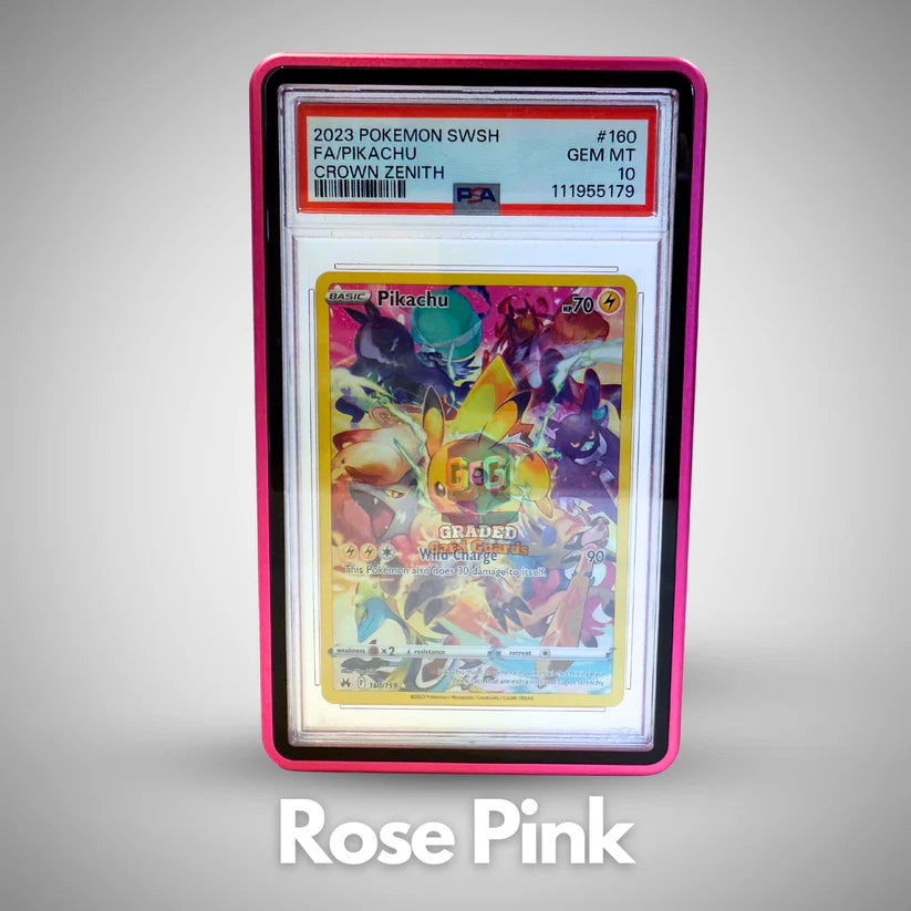 Graded Card Guards - Magnetic Card Guard - ROSE PINK – Onestoppokeshop