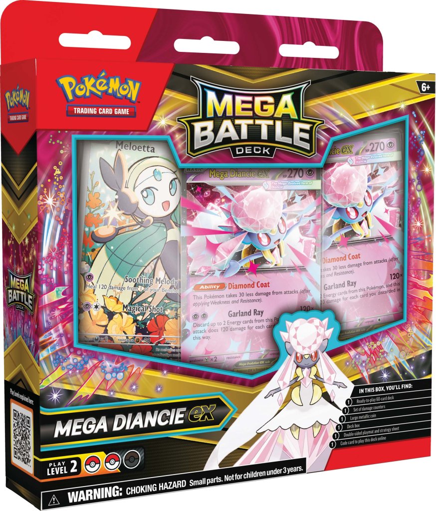 Pokemon TCG: Mega Battle Deck - Mega Gengar ex / Mega Diancie ex – One ...